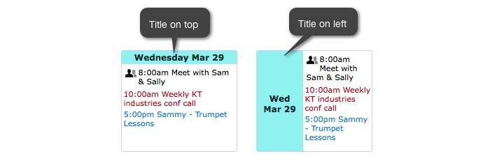 Day Scroll Calendar Custom Settings | Keep&Share Developer